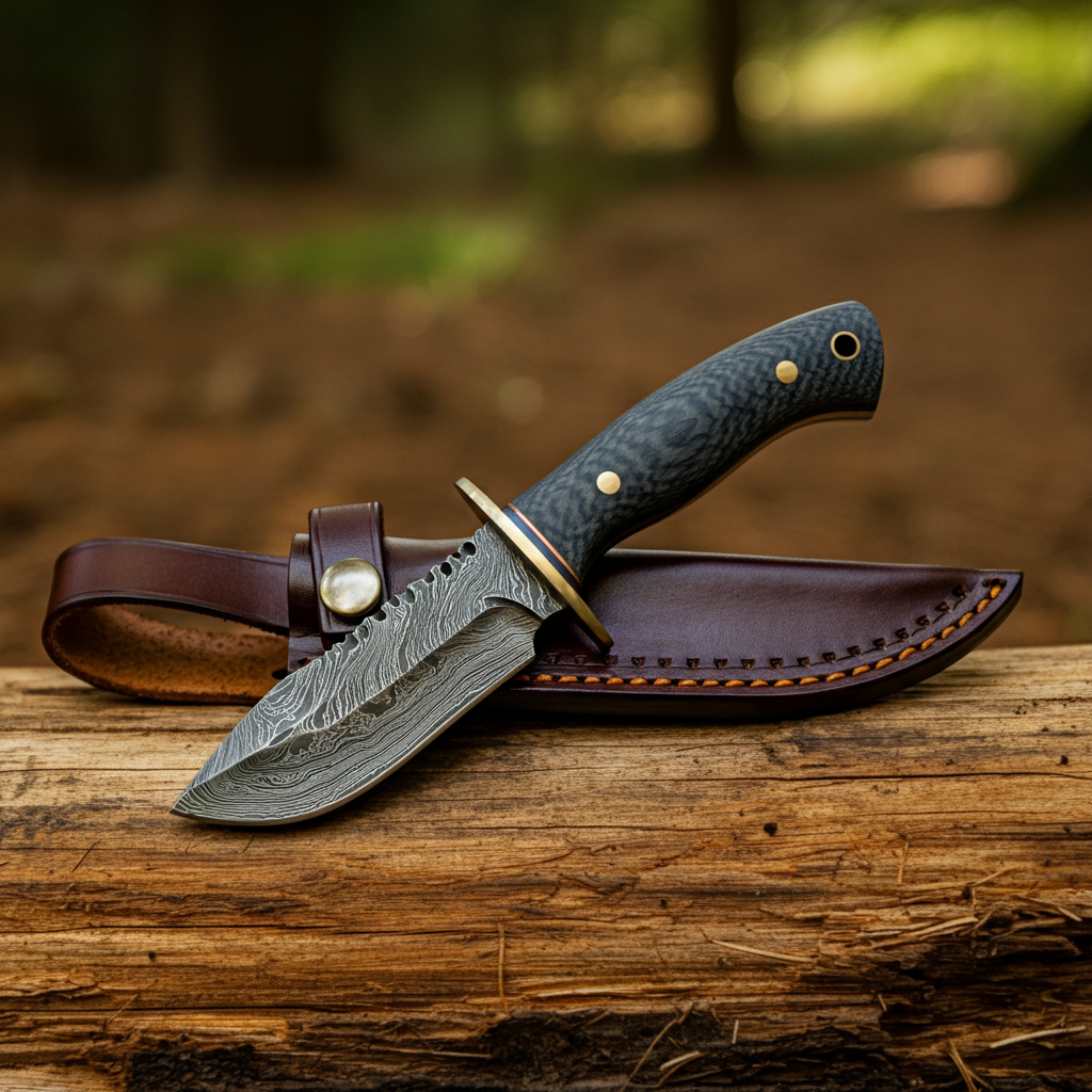 Handmade Damascus Tracker Knife - Rugged & Stylish – ZB Knives Store