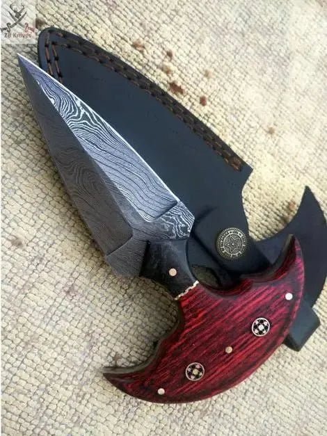 6.5" Inches HAND FORGED Full Tang Damascus Steel Mini Dagger Knife+ ...