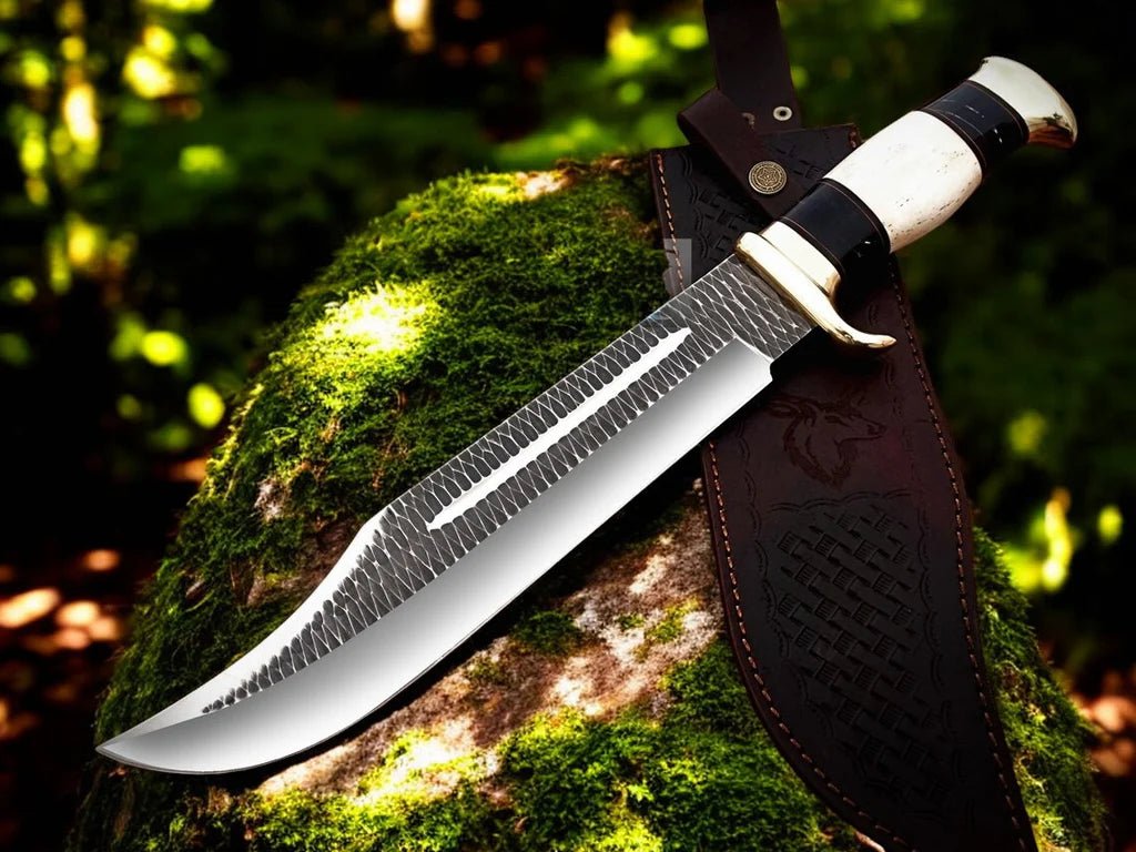 Modern Bowie Knife - Crocodile Dundee Knife Replica – 16-Inch D2 Steel ...